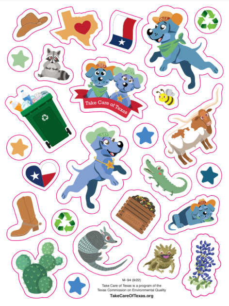 Sticker Sheet | Take Care of Texas